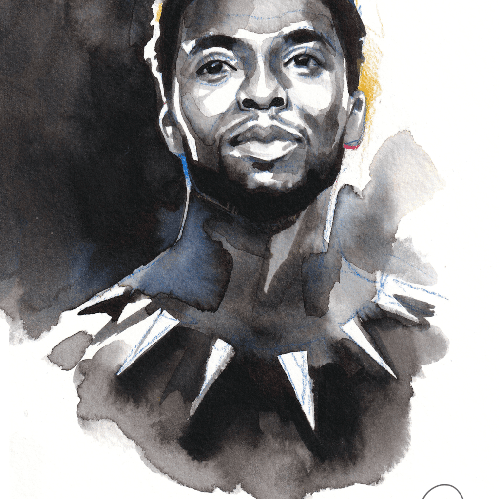 Black Panther - Acuarela - María Emegé